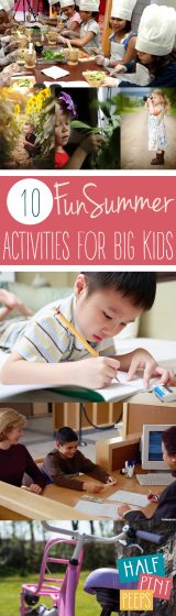 10 Fun Summer Activities for Big Kids | Half Pint Peeps