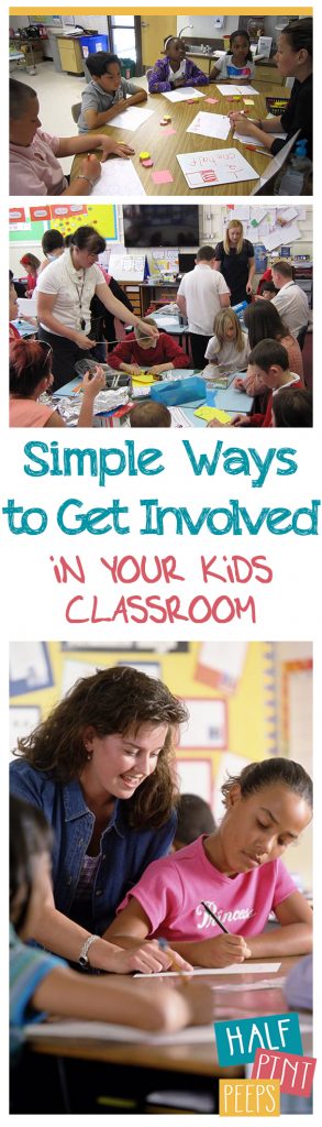 Simple Ways to Get Involved In Your Kids Classroom | Half Pint Peeps