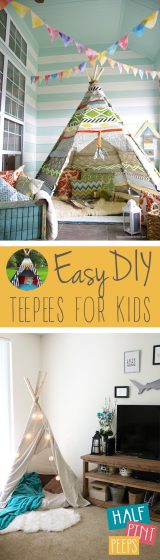 Easy DIY Teepees for Kids | Half Pint Peeps