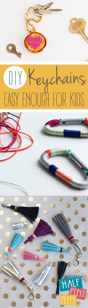 DIY Keychains Easy Enough for Kids | Half Pint Peeps