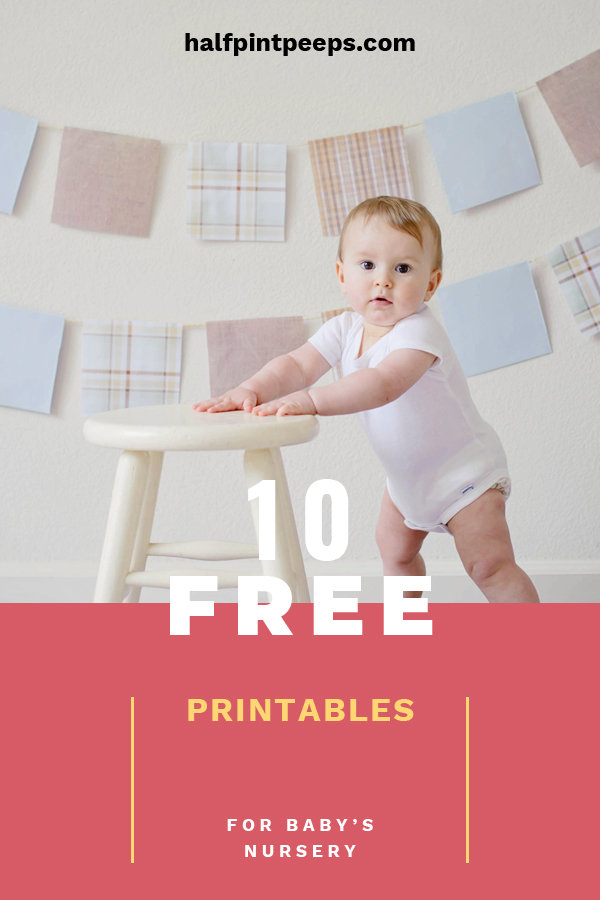 10 Free Printables for Baby's Nursery | Half Pint Peeps